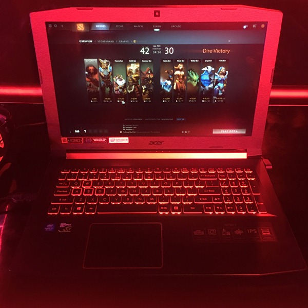 The Acer Nitro 5 uses Intel Optane to boost overall gaming performance.