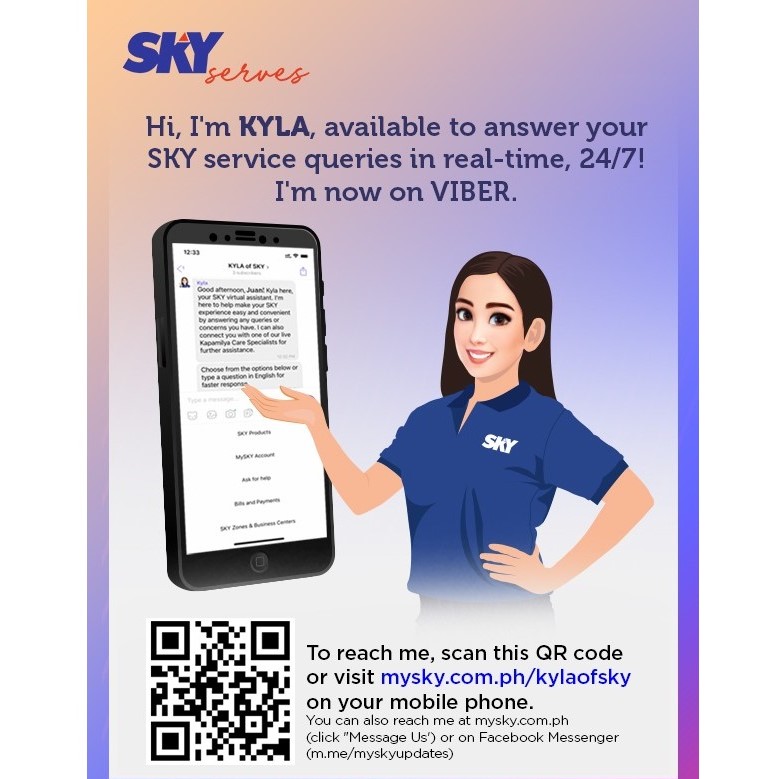 SKY brings 24-7 customer services KYLA to Viber